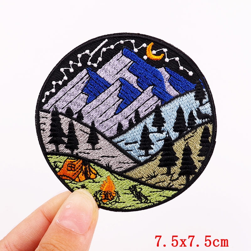 Iron On Patches DIY Outdoor Travel Embroidered Patches For Clothing ...