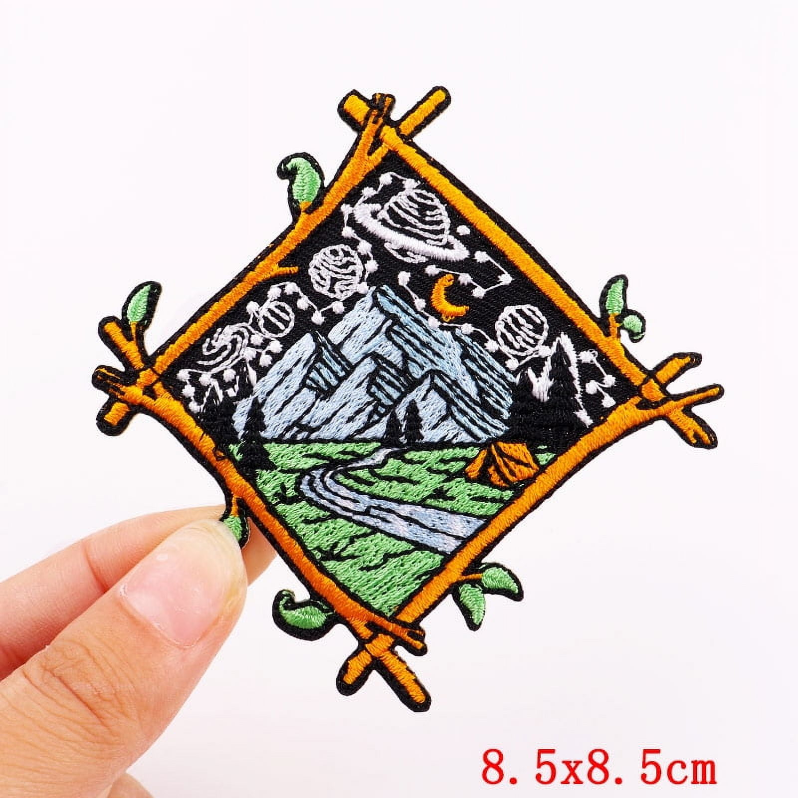 Iron On Patches DIY Outdoor Travel Embroidered Patches For Clothing ...