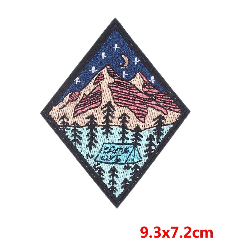 Iron On Patches DIY Outdoor Travel Embroidered Patches For Clothing ...