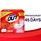 Iron Out Rust Stain Remover Automatic Toilet Bowl Cleaner, 6 Tabs ...