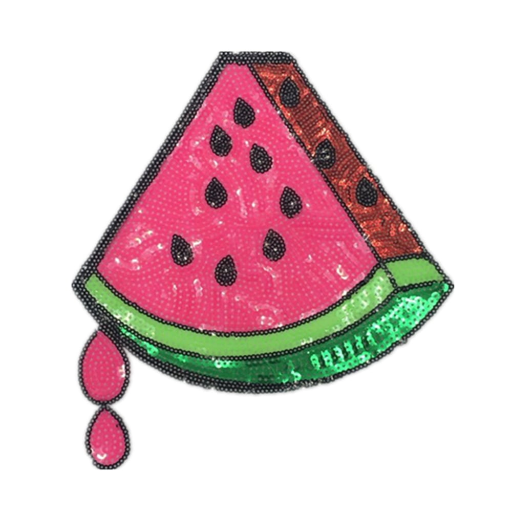 Iron Patches Clothes Sew Embroidery Decals Clothing Patch Watermelon Appliques Cloth Letters ...