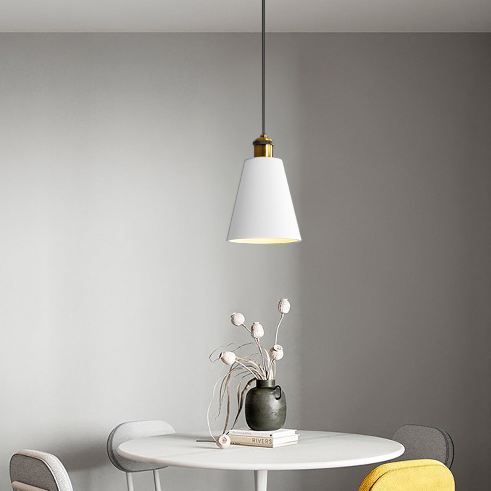 Iron Pendant Light, Multi-Scene Lighting Fixture for Dining Table Bar ...