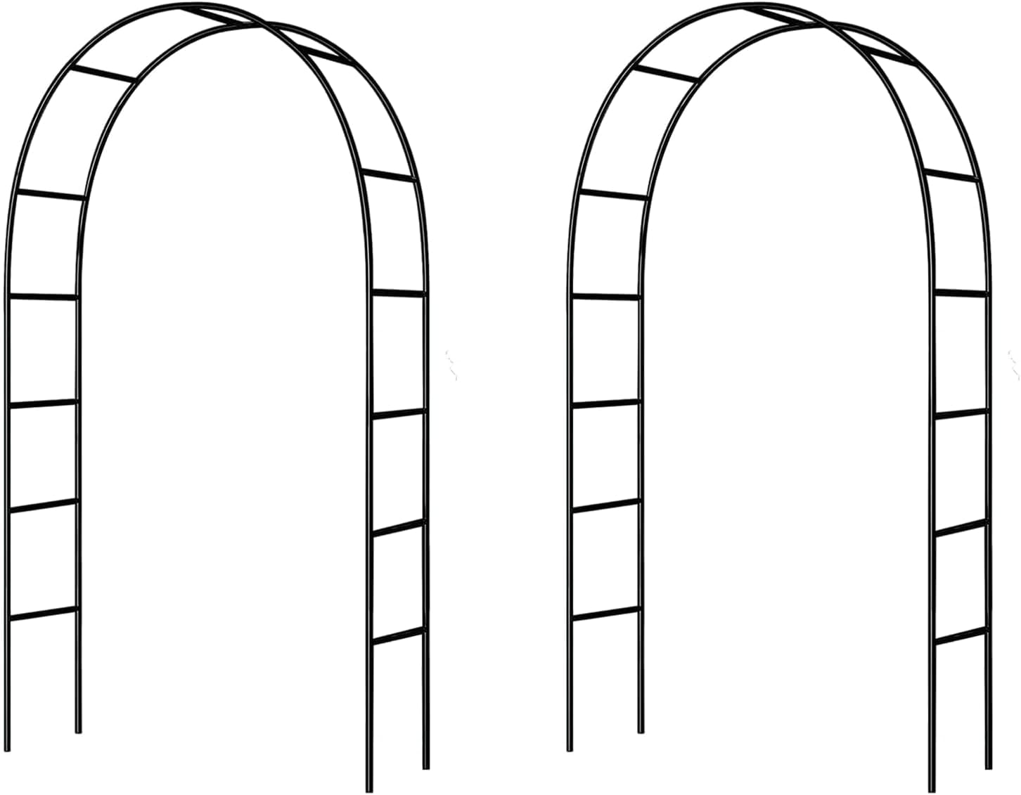 Iron Pergola Arbor Practical, 7.9 High x 4.6 Wide, Assemble Easily for ...