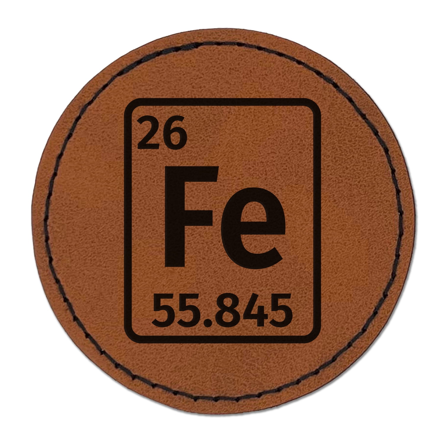 Iron Periodic Table of Elements Science Chemistry 2.5" Faux Leather ...