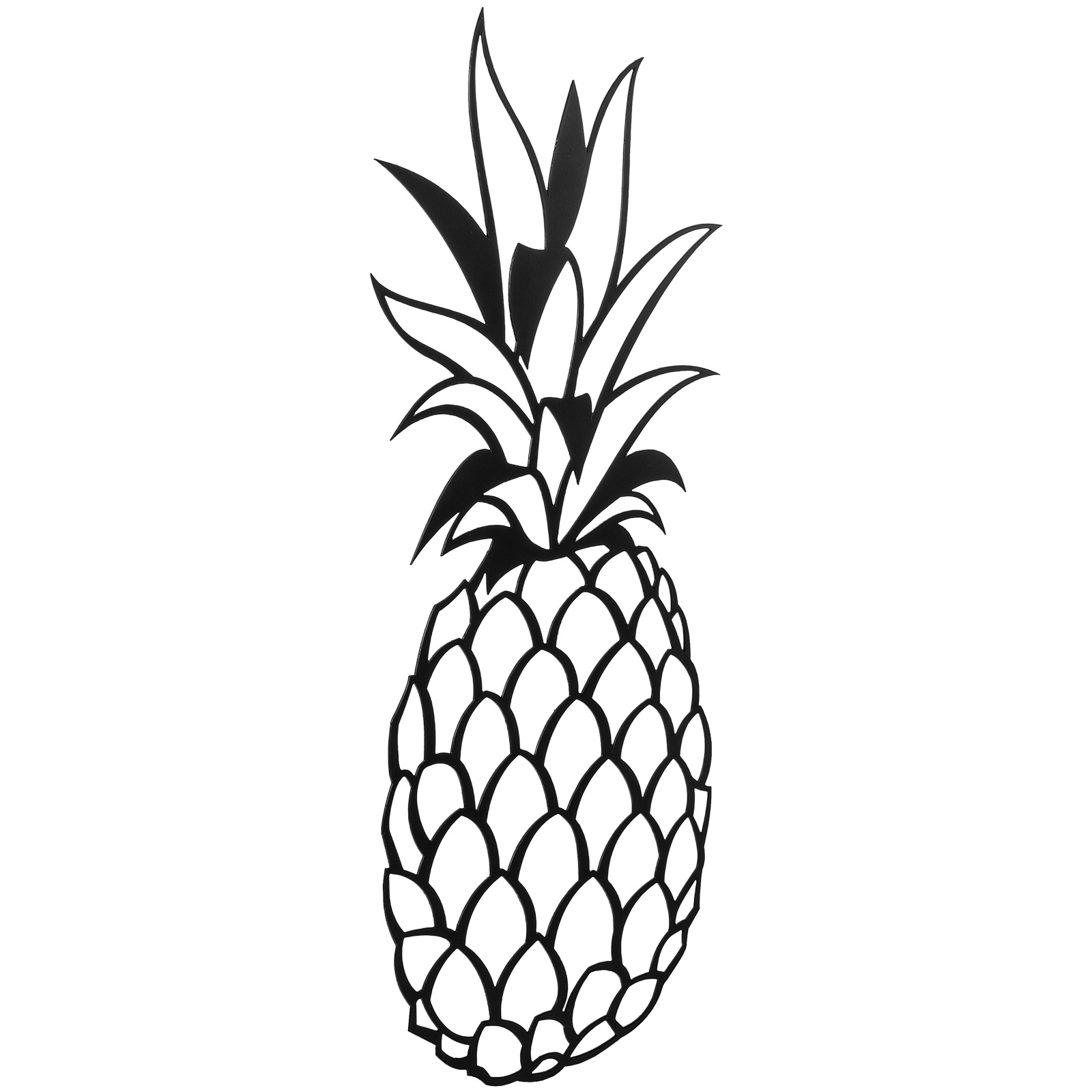 Iron Pineapple Wall Decor Metal Pineapple Sculpture Wall Art Decor for ...