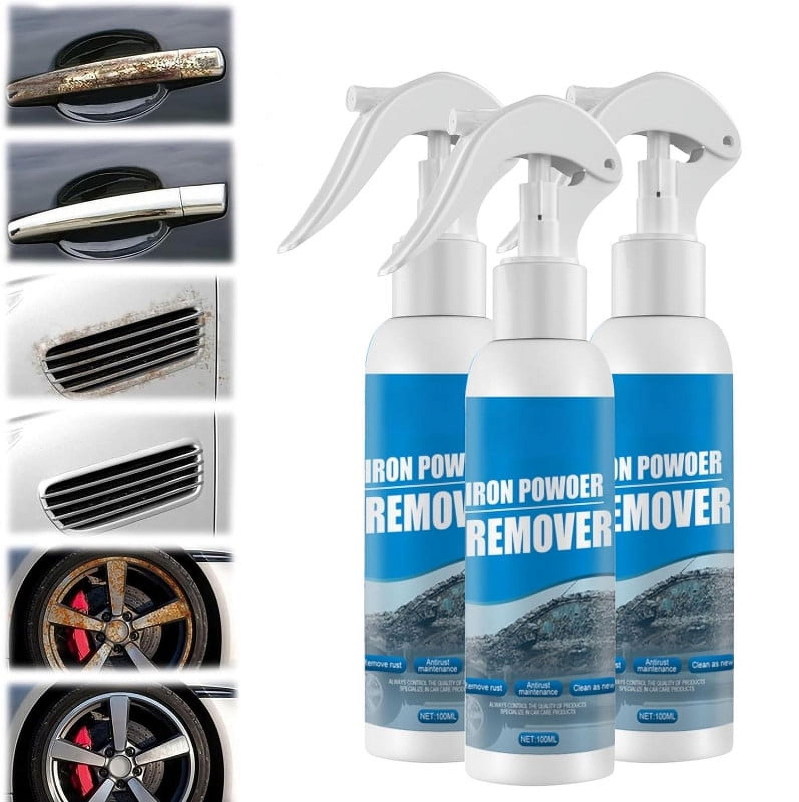 Iron Powder Remover, Car Rust Remover Spray, Car Rust Removal Spray ...