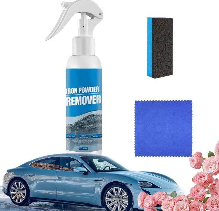 Iron Powder Remover Spray, 2025 New Car Rust Removal Spray ...