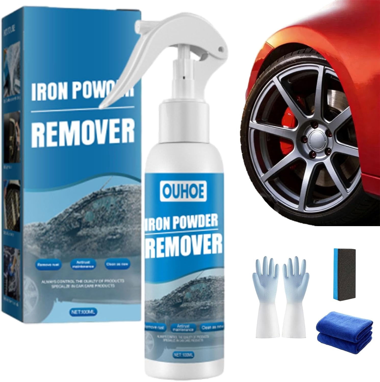 Iron Powder Remover Spray - 2026 Upgraded Multi-Functional Quick-Acting ...