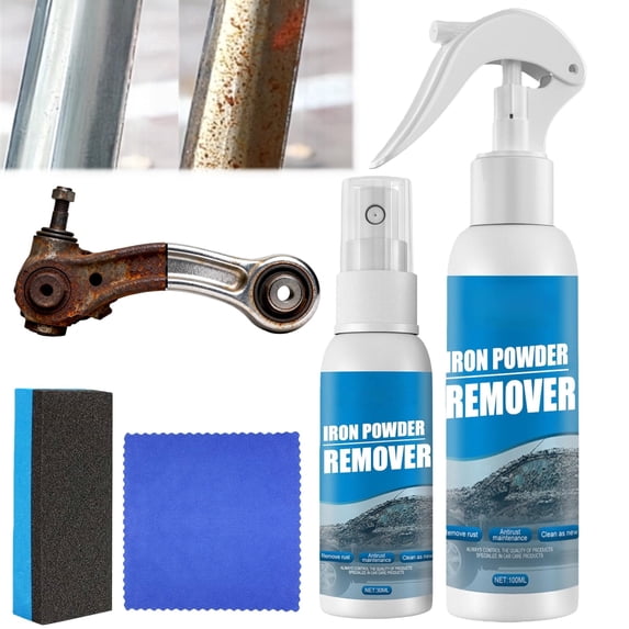 Iron Powder Remover Spray, Multi-functional Quick-acting Rust Removal ...
