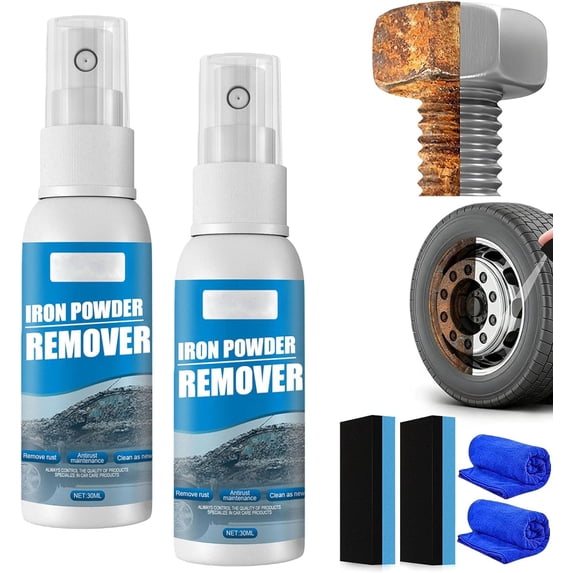 Iron Powder Remover Spray – Quick-Acting Rust Removal Spray for Metal ...