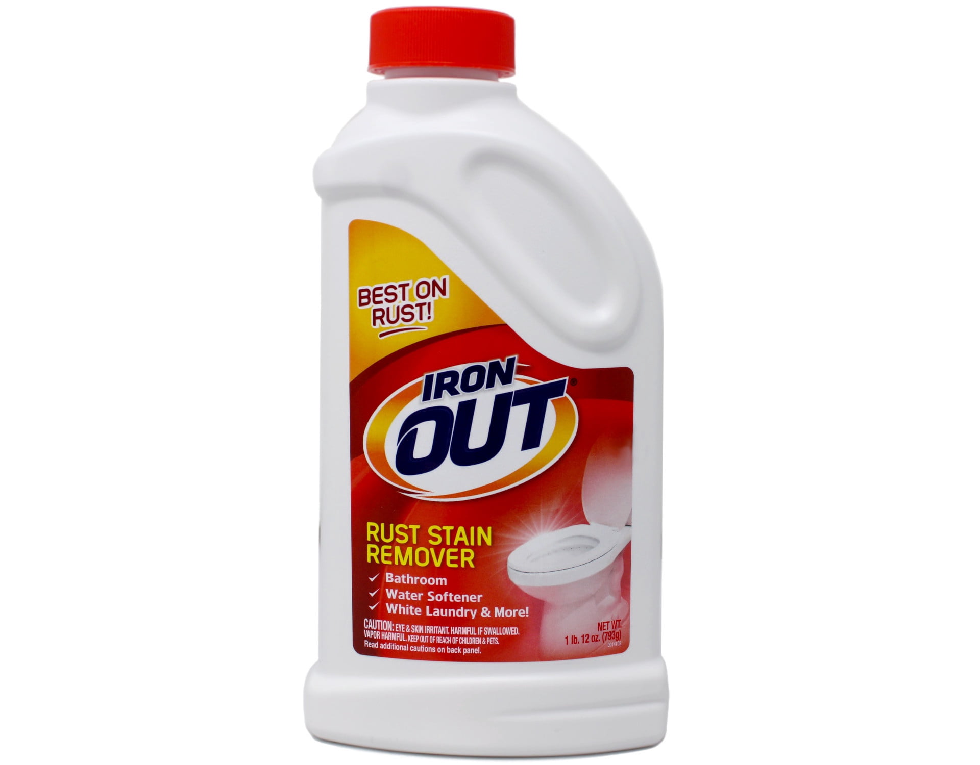 IRON OUT Rust Stain Remover Powder, 1 lb 12 oz Bottle - 6 Pack ...