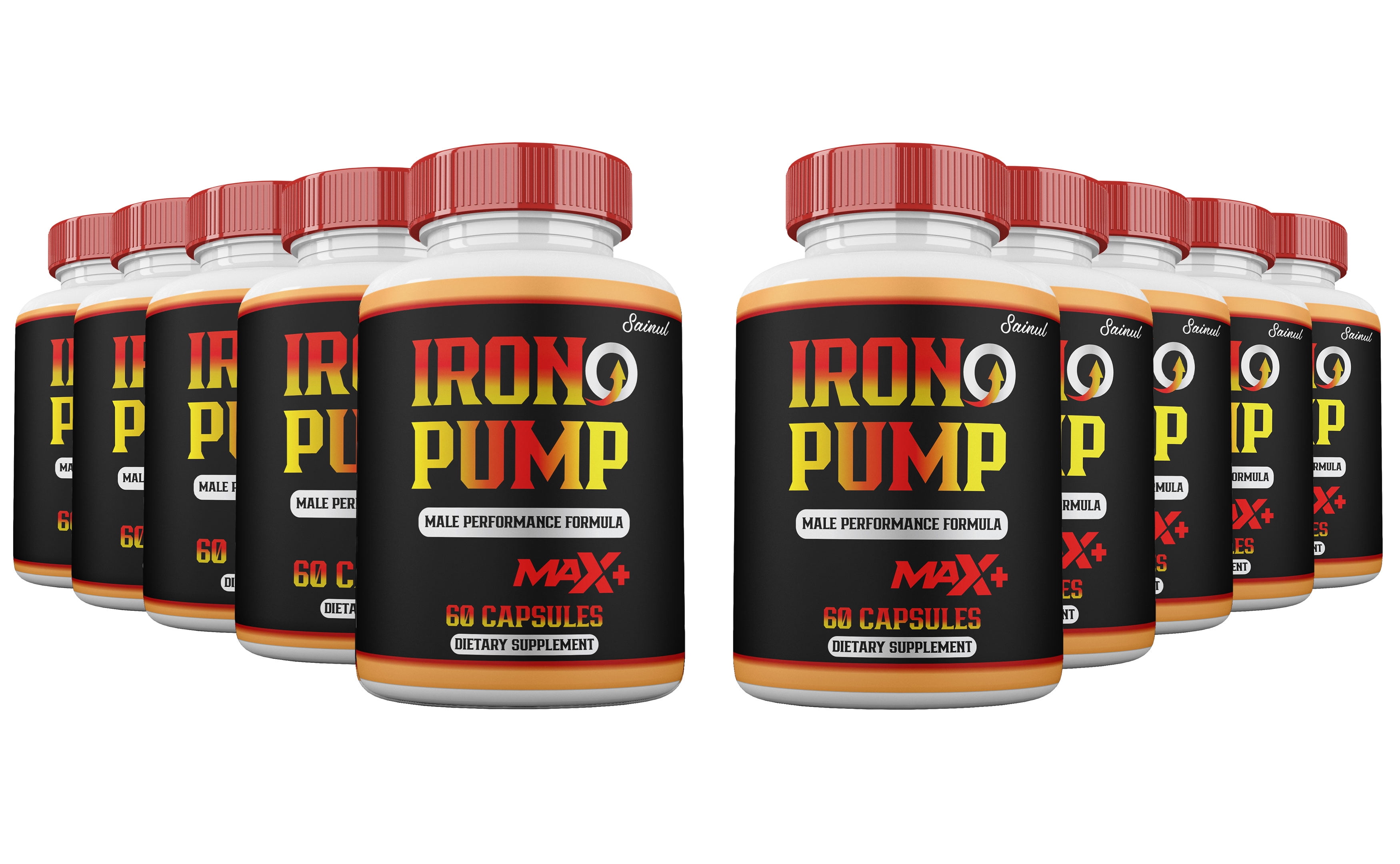 Iron Pump MAX+ Capsules, Iron Pump MAX+ ed Pills, Male Supplement with ...