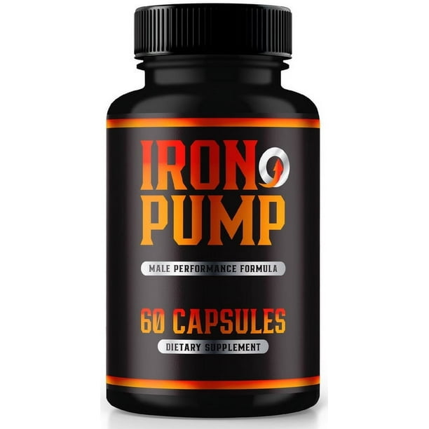 Iron Pump Pills for Men, Iron Pump Up Male Dietary Supplement, Complete ...