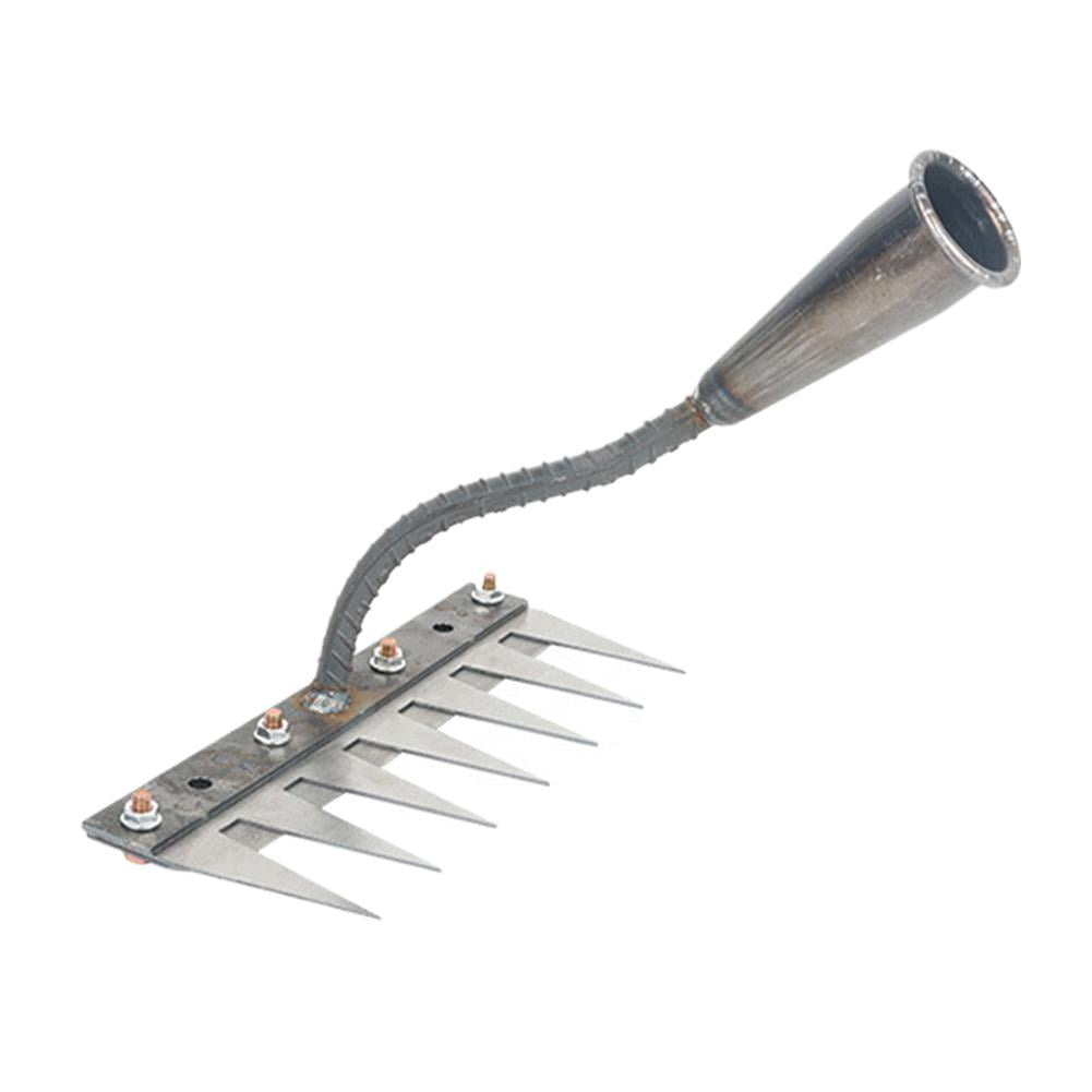 Iron Rake 2.0, Iron Rake for Gardening and Weeding with Handle, 5/6/7/8 ...
