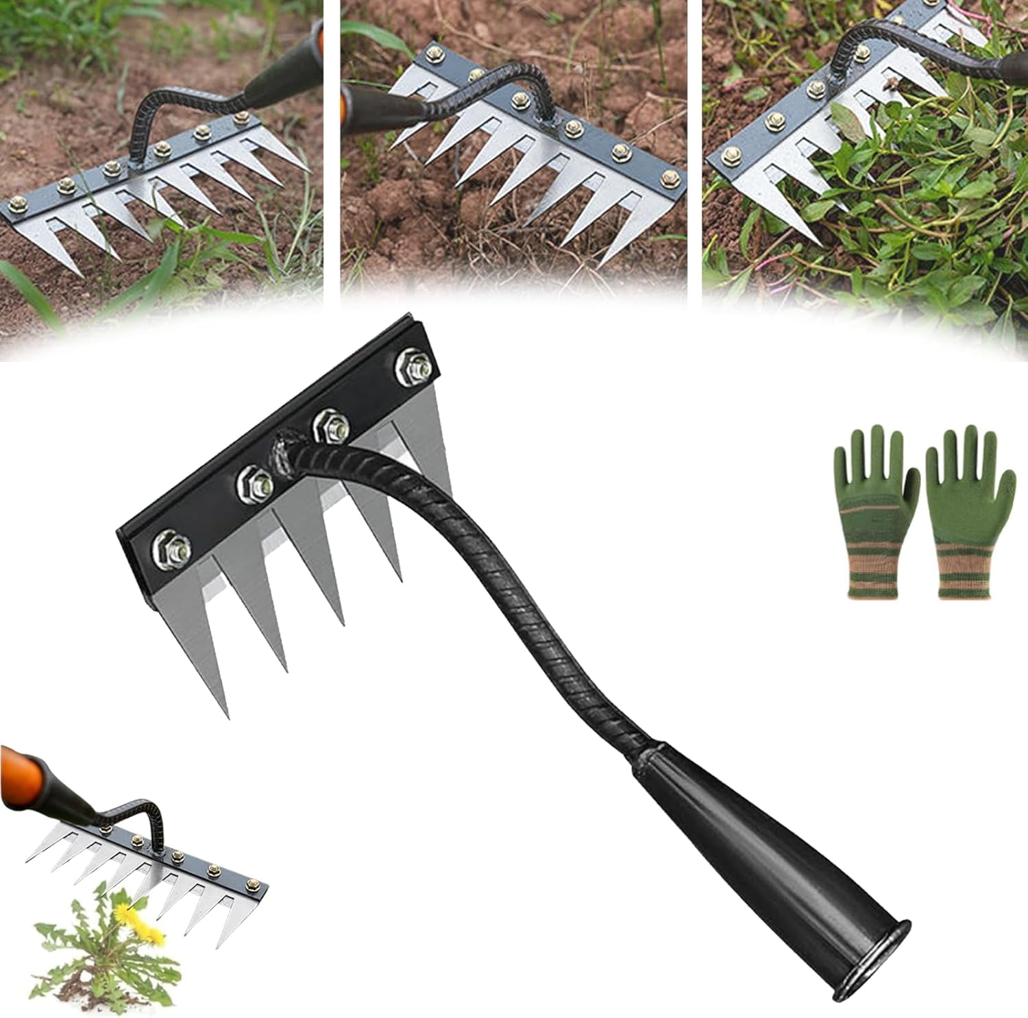 Iron Rake 2.0 - Iron Rake for Gardening and Weeding, Ironrake The Heavy ...
