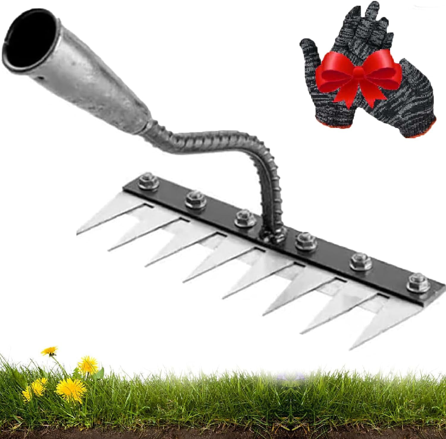 Iron Rake 2.0, Iron Rake for Gardening and Weeding, Irons Weeding Raker ...