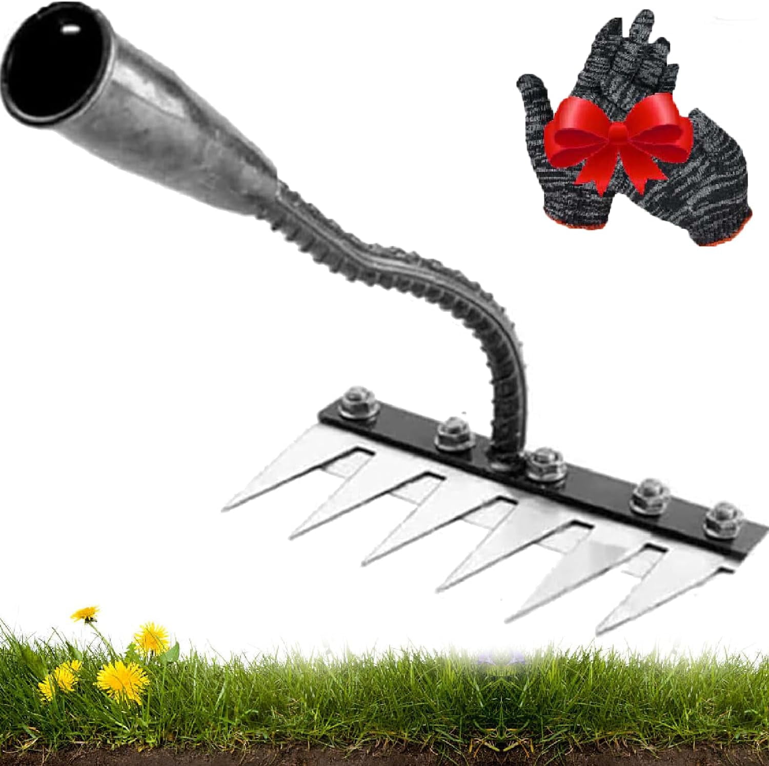 Iron Rake 2.0, Iron Rake for Gardening and Weeding, Irons Weeding Raker ...