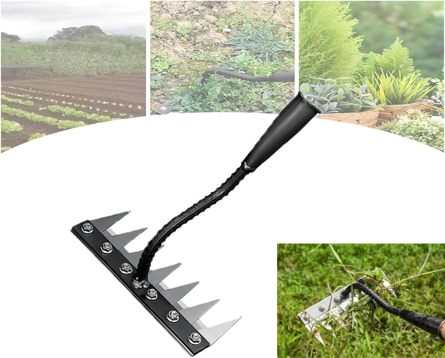Iron Rake 2.0,The New Iron Weeding Rake in 20255/6/7/8 Teeth Carbon ...