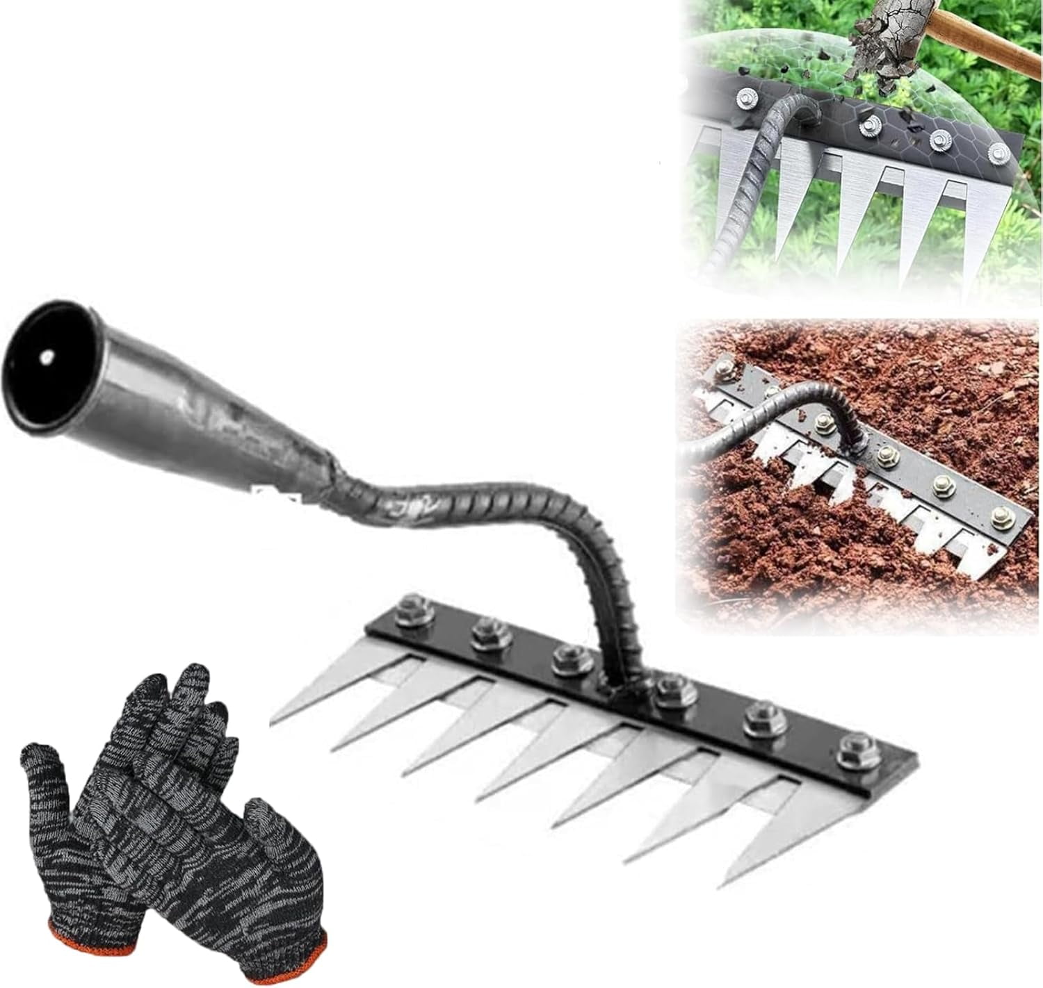 Iron Rake for Gardening and Weeding, Iron Rake 2.0 - Gardenia Iron ...