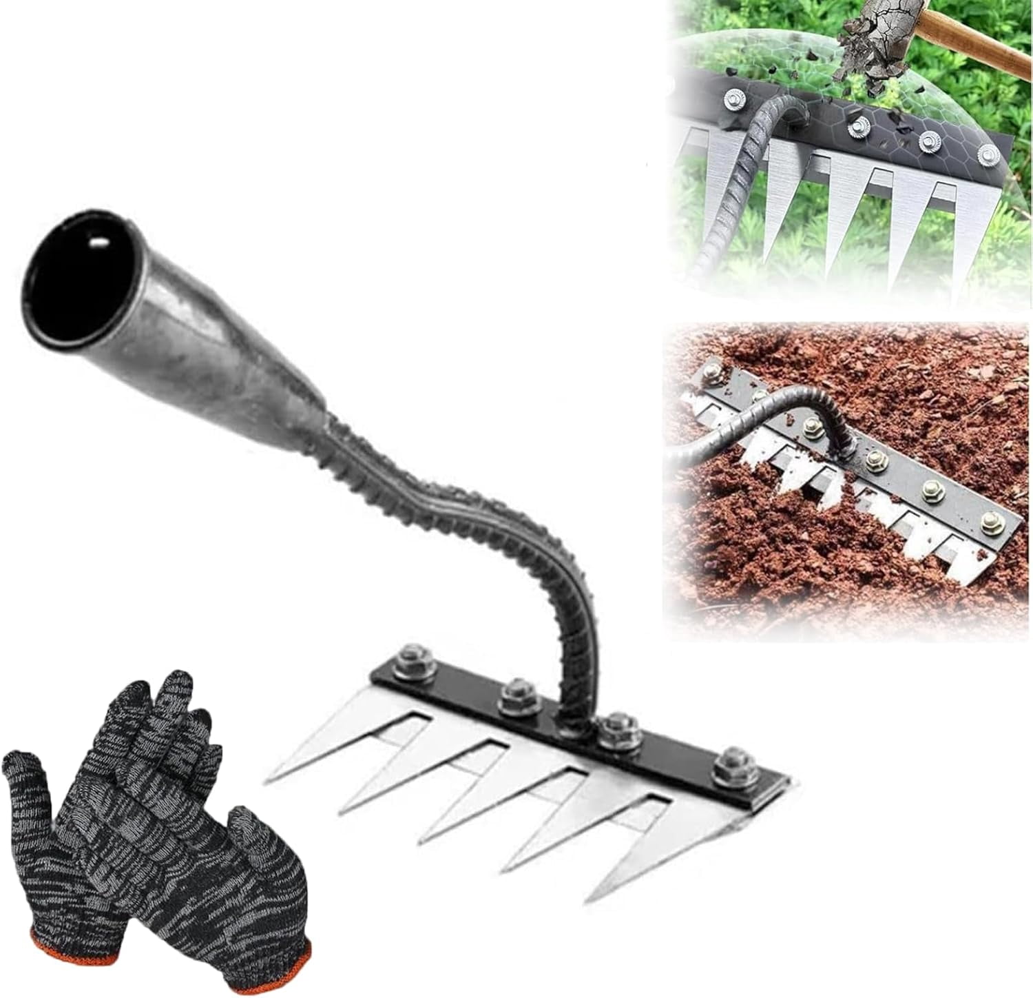Iron Rake for Gardening and Weeding, Iron Rake 2.0 - Gardenia Iron ...