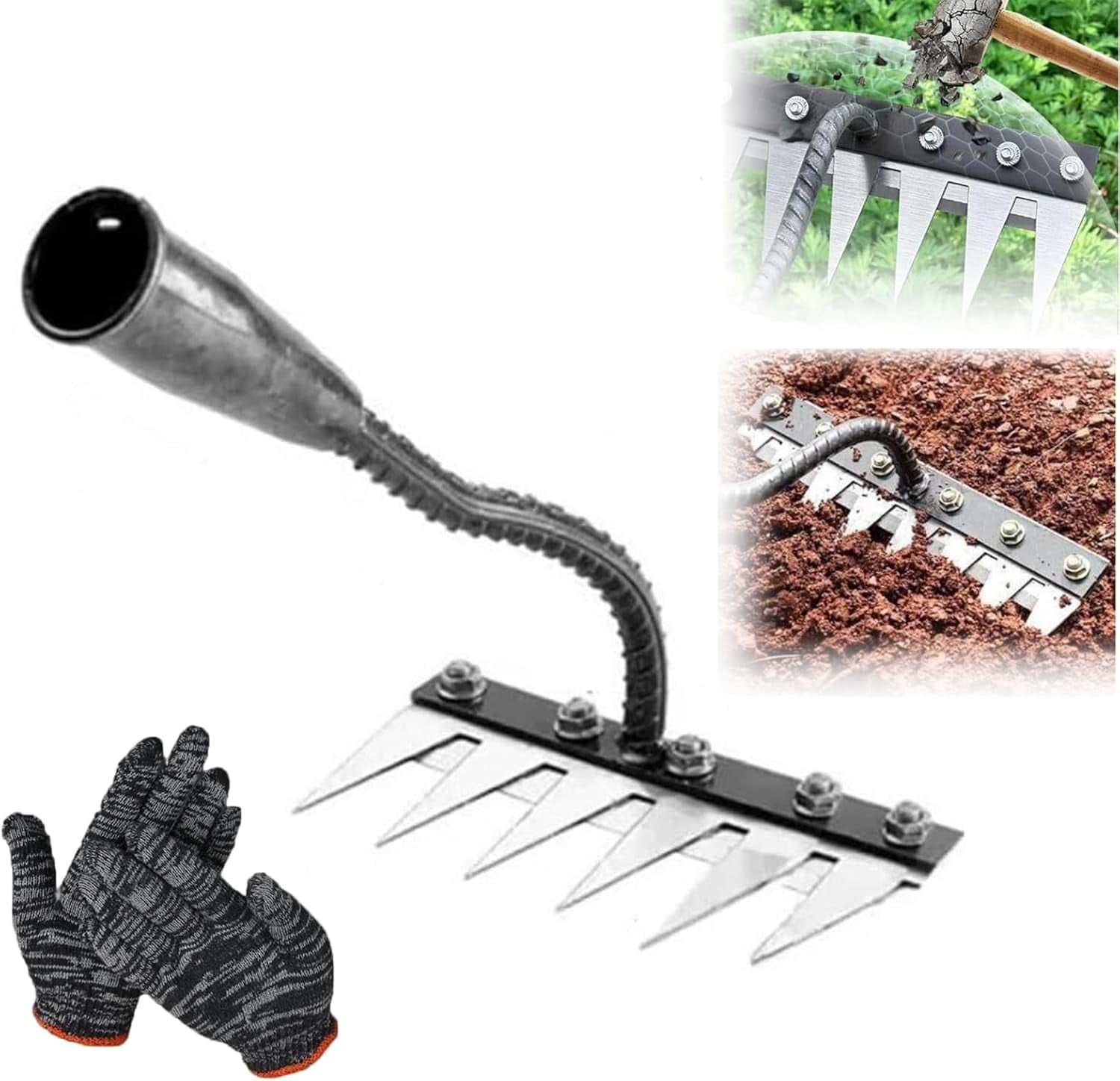 Iron Rake for Gardening and Weeding, Iron Rake 2.0 - Gardenia Iron ...