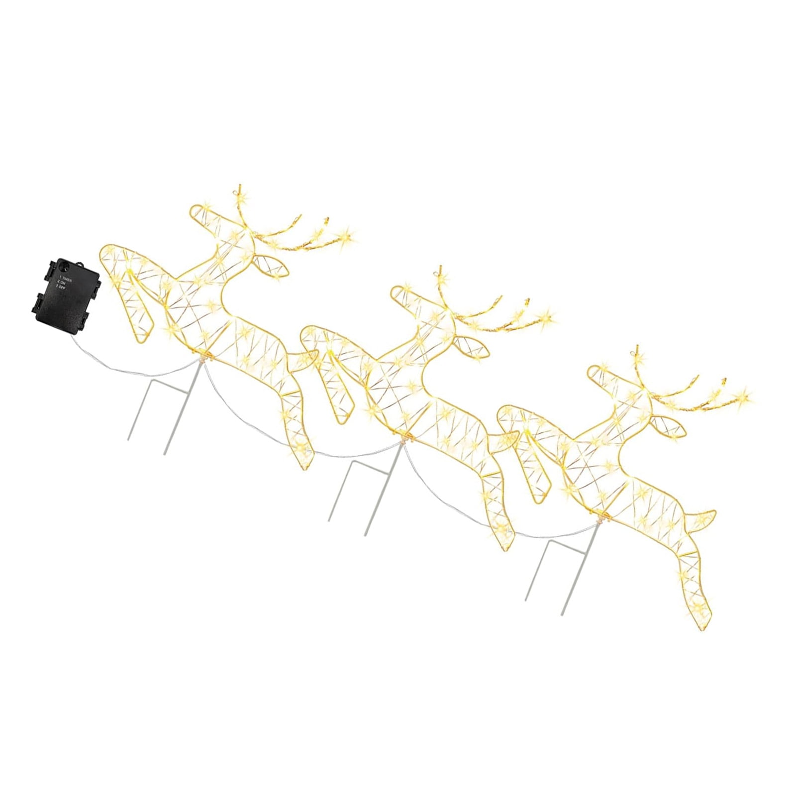 Iron Reindeer Christmas Lawns Decorations Lovely Lighted Reindeer Light ...