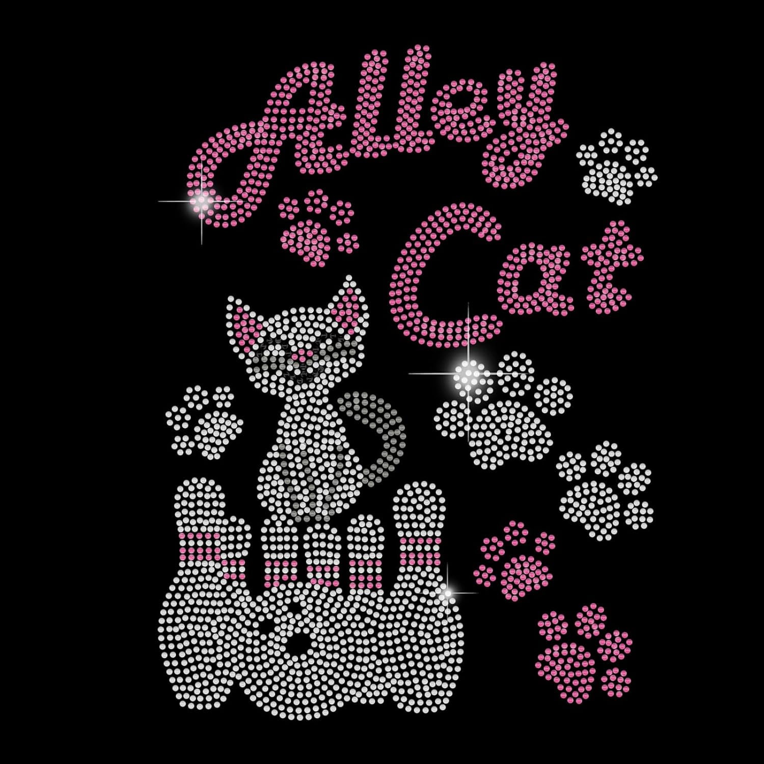 Iron on Rhinestones DIY for Clothing Alley Cat Bowling Rhinestone ...