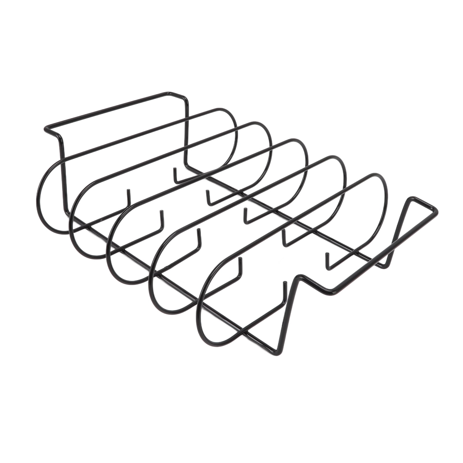 Iron Rib Rack Roasting Stand, Holds 4 Ribs, for Smoking Grilling ...