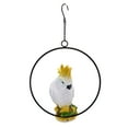 Iron Ring Parrots Decor Bright Texture Waterproof Iron Ring Parrots ...