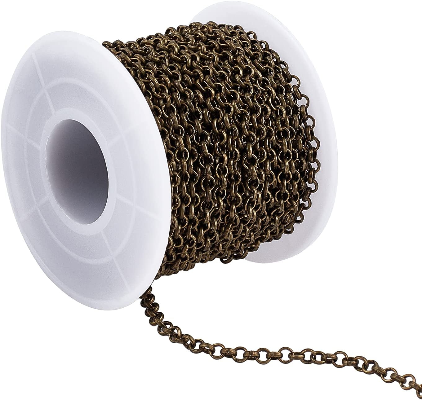 Iron Rolo Chains Belcher Chain Unwelded with Spool Lead Free and Nickel ...