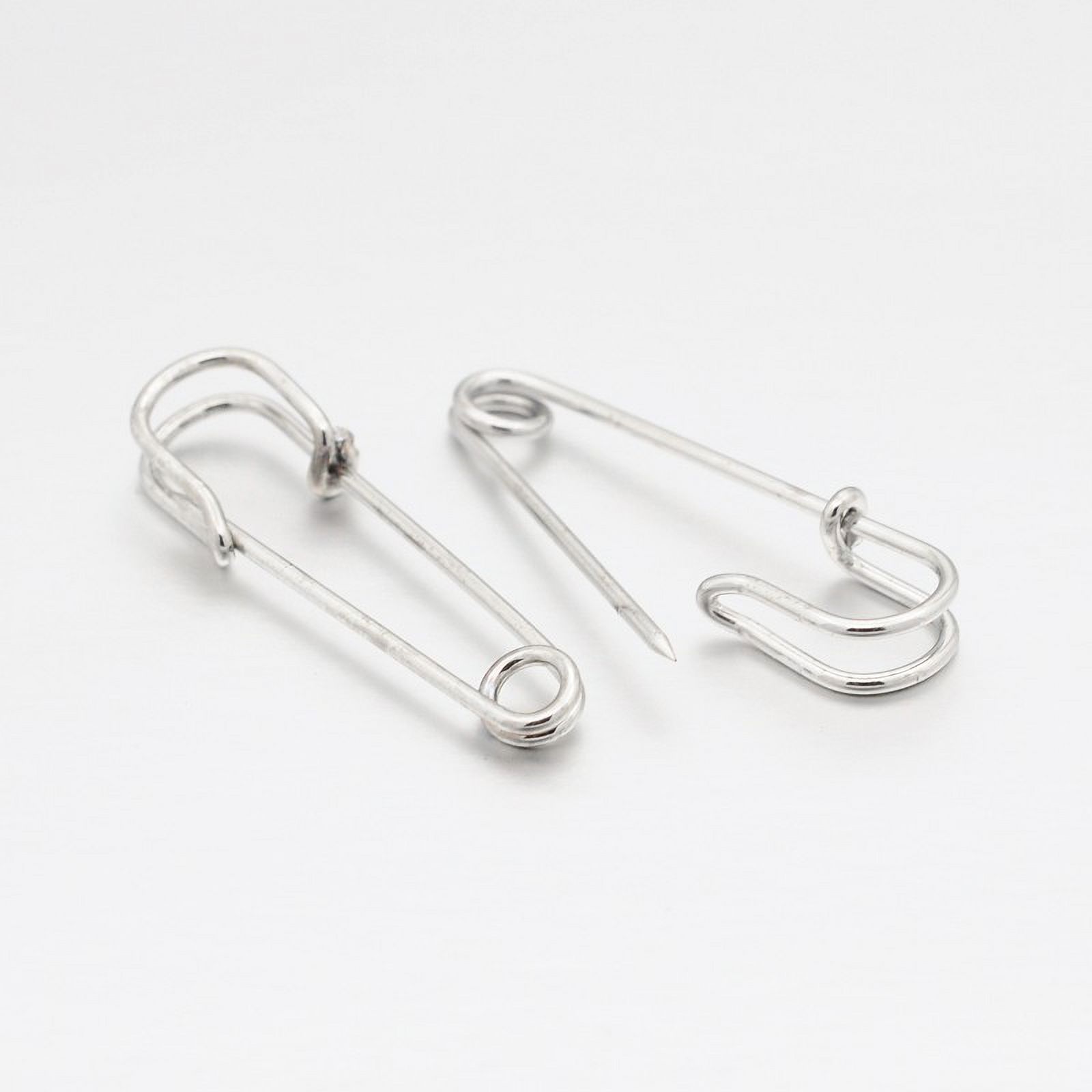 Iron Safety Pins for Brooch Making Kilt Needles Platinum 50x14x5mm DIY ...