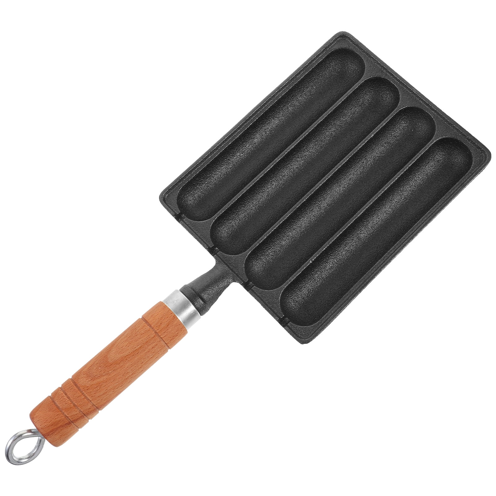 Iron Sausage Pot Grilled Sausage Cooking Pan 4-slot Sausage Mold ...