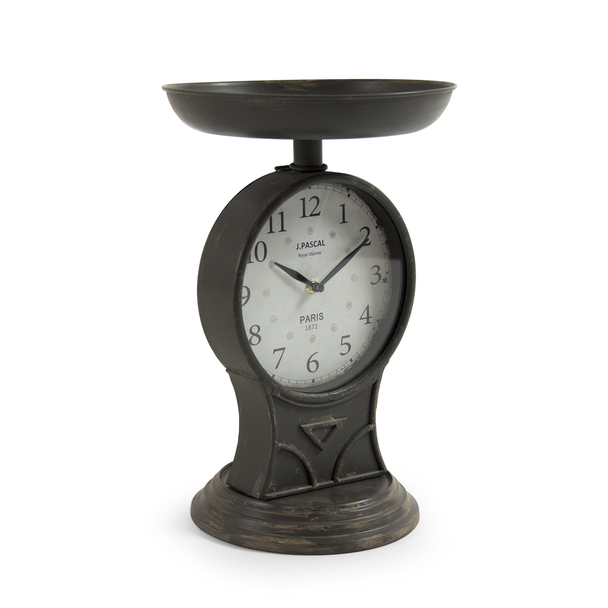 Zentique PC069 10 x 15.25 x 10 in. Iron Scale Clock, Bronze - Walmart.com
