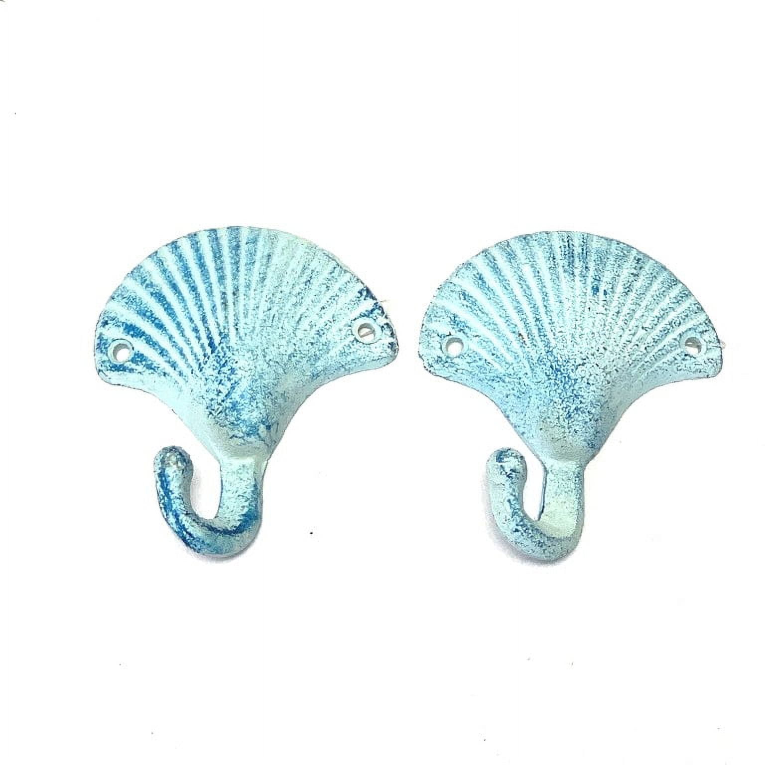 Iron Scallop Shell Hook - Set of 2 - Walmart.com