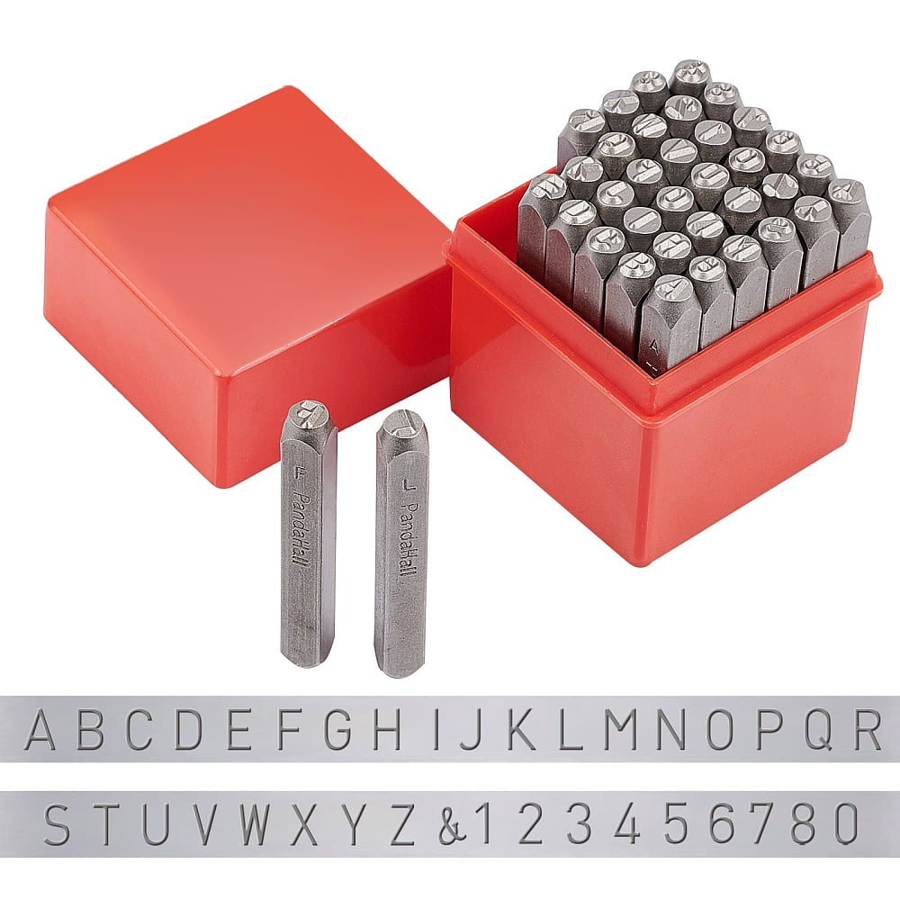 Iron Seal Stamps Set for Imprinting Metal Wood Plastic Leather More ...