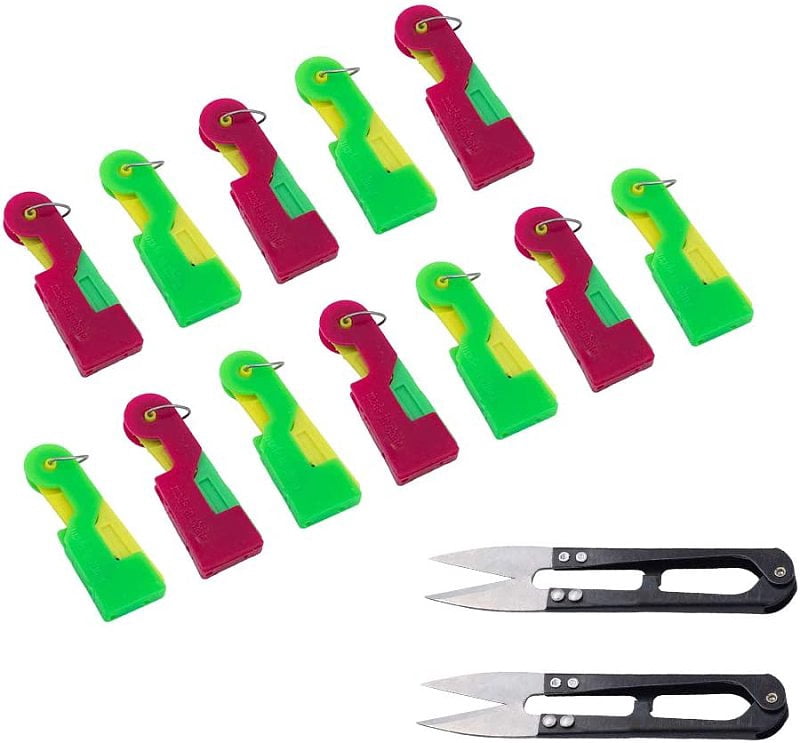 Iron Sewing Needle Devices Threader Thread Guide Tool Sets with Plastic ...