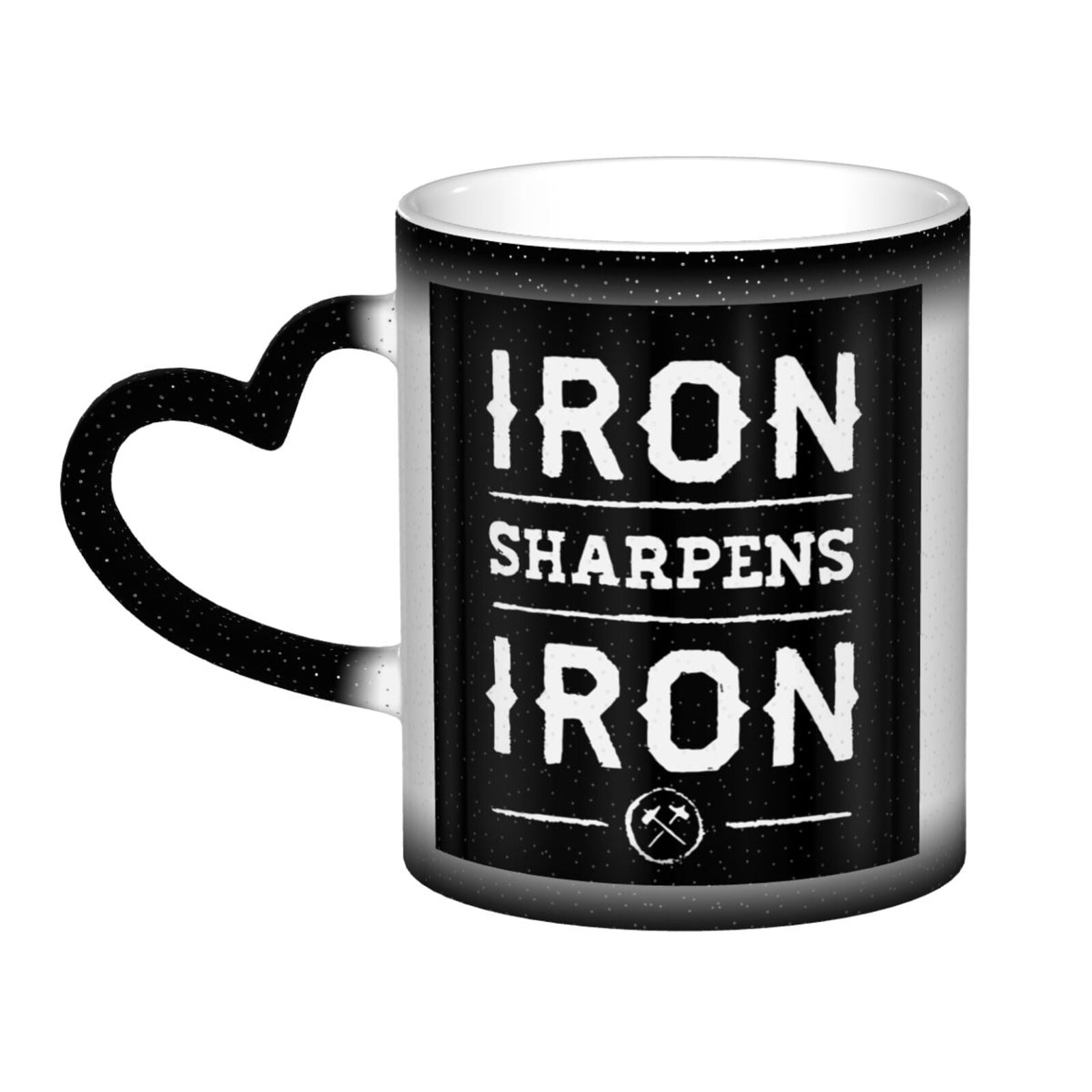 Iron Sharpens Ironis Ceramic Coffee Mug Magic Mug Heat Sensitive Color ...