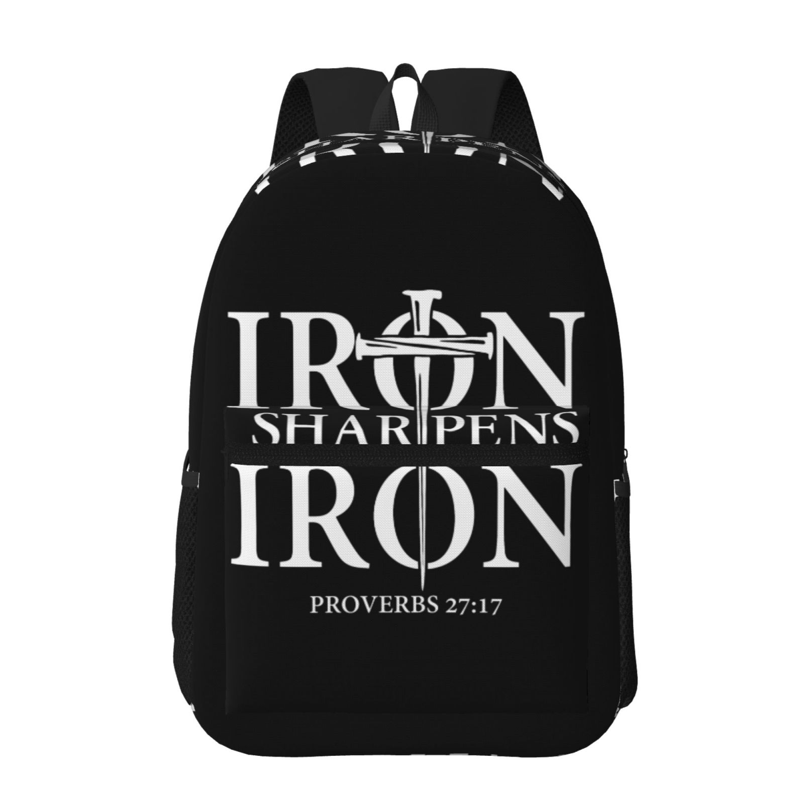 Iron Sharpens Ironis Travel Laptop Backpack College School Computer Bag ...