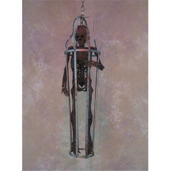 Iron Skeleton Cage with Corpsed Skeleton Medium Size - 33 inch ...