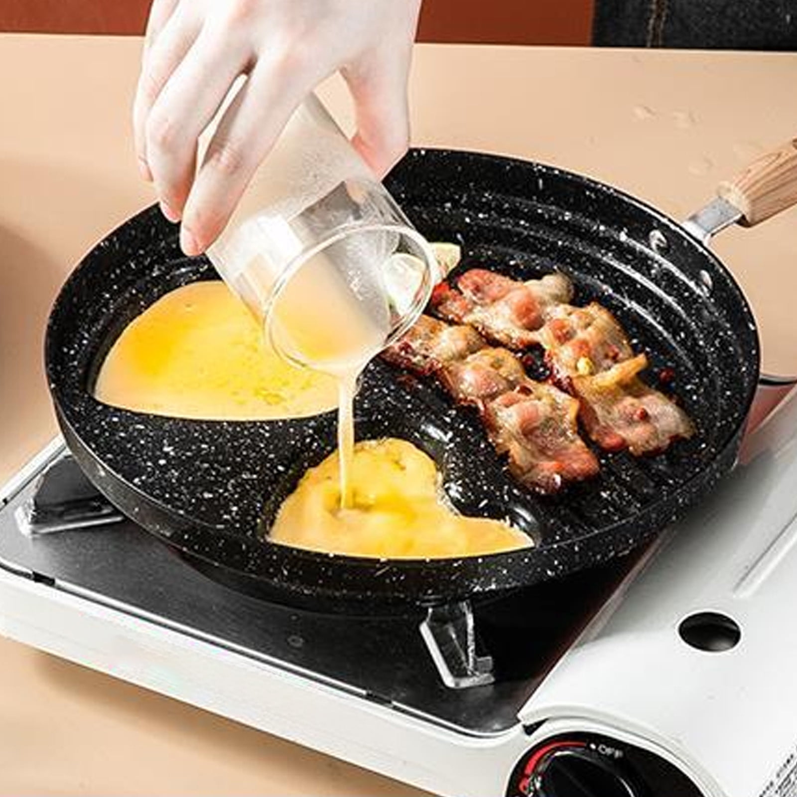 Iron Skillet with Long Cool-Touch Handle | Hanging Loop for Easy ...