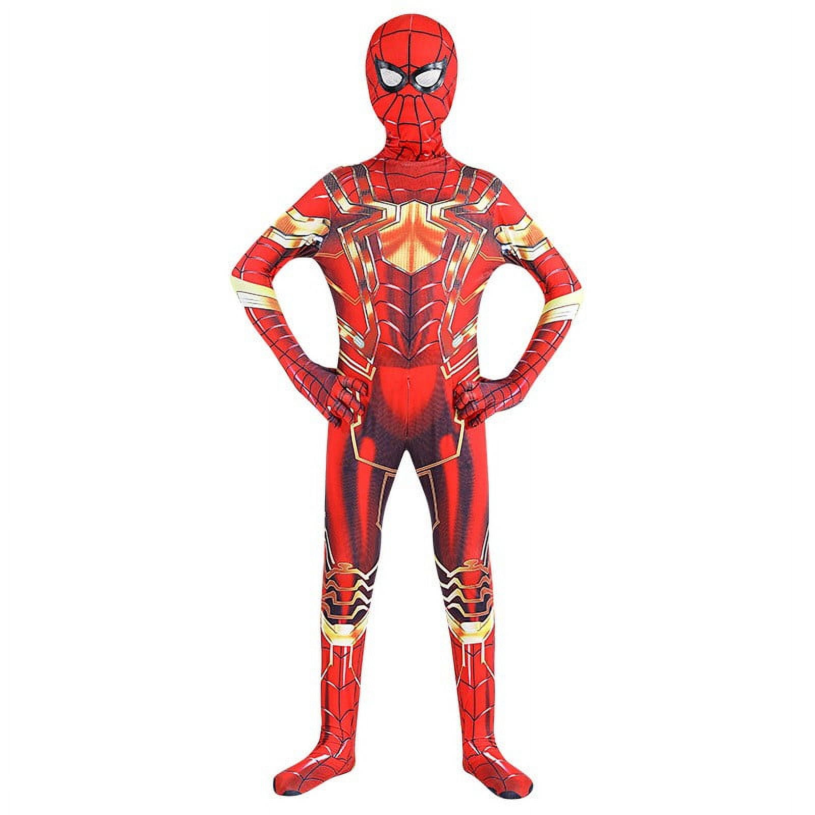 Iron Spider Hero Man Halloween Costumes - Superhero Man Outfit - Kids ...