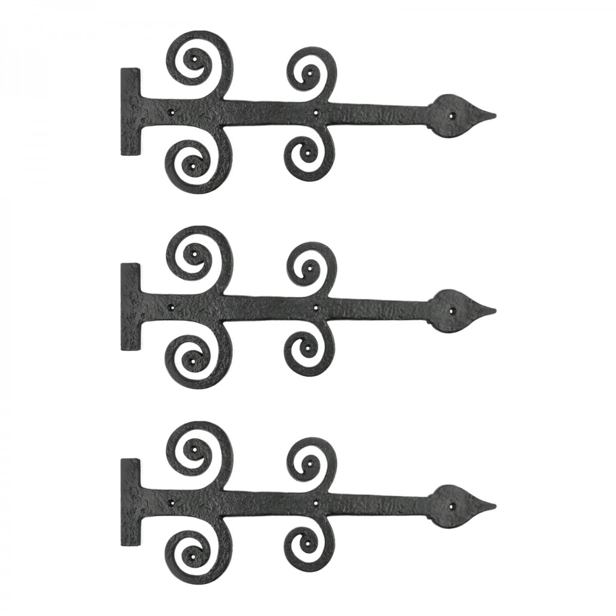 Iron Strap Hinges Heavy Duty Decorative Door Gate Hinges 16 Inch Set of ...