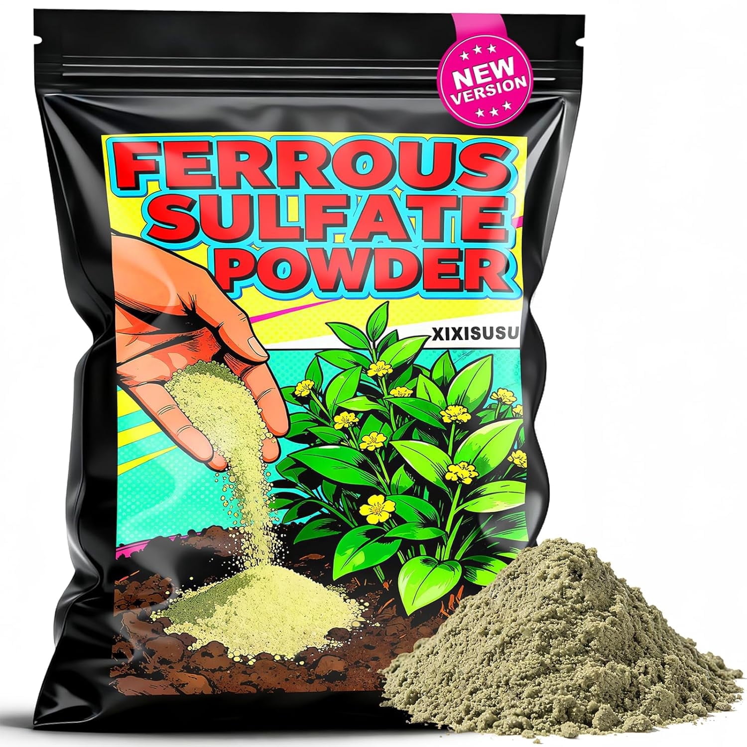 Iron Sulfate for Plants - Ferrous Sulfate Powder to Correct Chlorosis ...