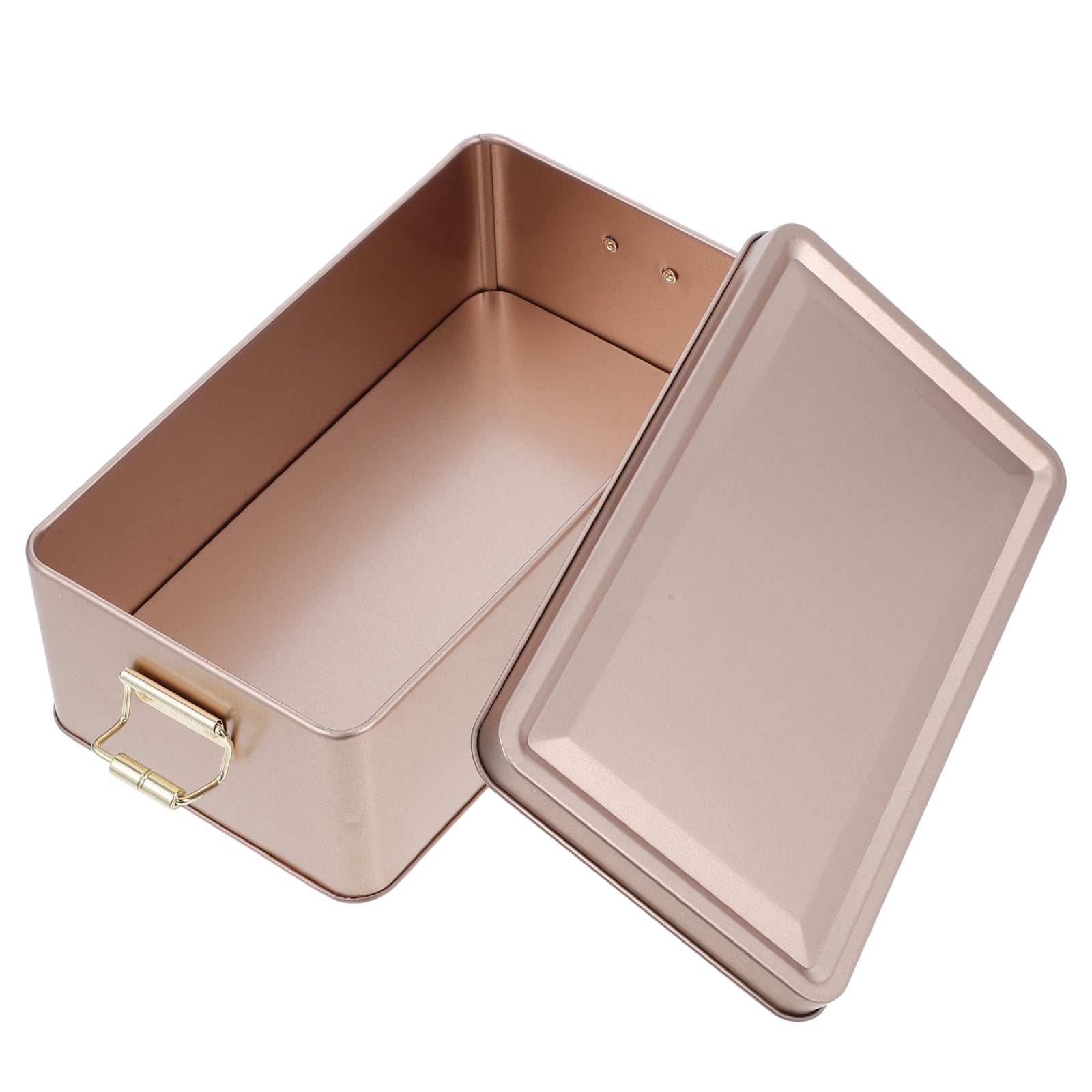 Iron Tin Container Tin Storage Box Counter Container Rectangular Metal ...