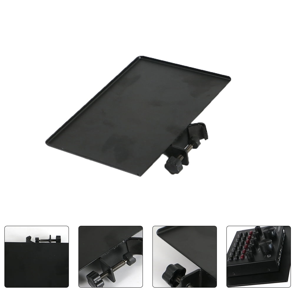 FRCOLOR Music Stand Clamp On Rack Tray Black 1Pack 7.9 X 5.5 Inches ...
