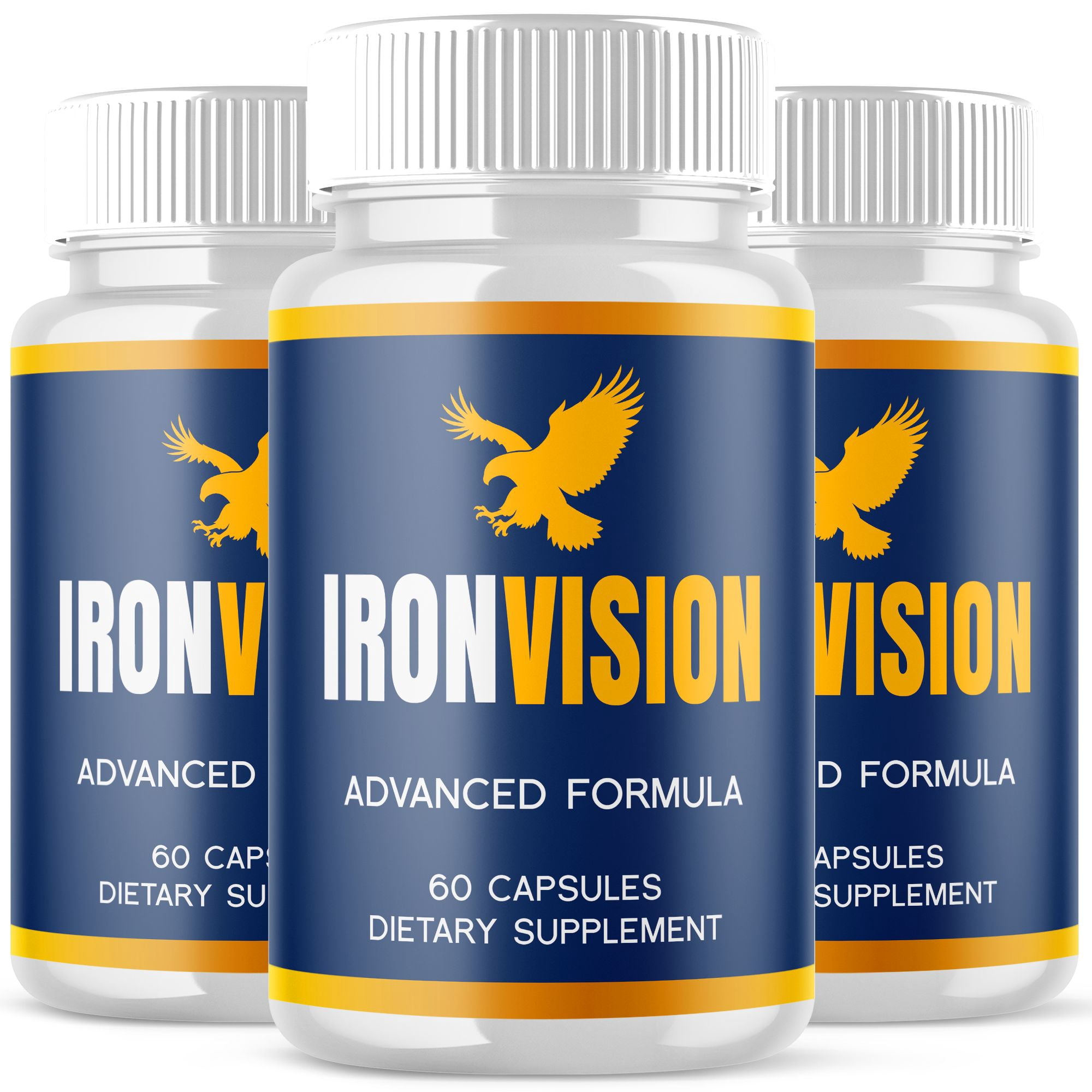 Iron Vision Care Pills Advanced Formula Eye Health Supplement ...