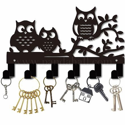 Iron Wall Mounted Hook Hangers 6-Hook Decorative Organizer Rack for Bag ...