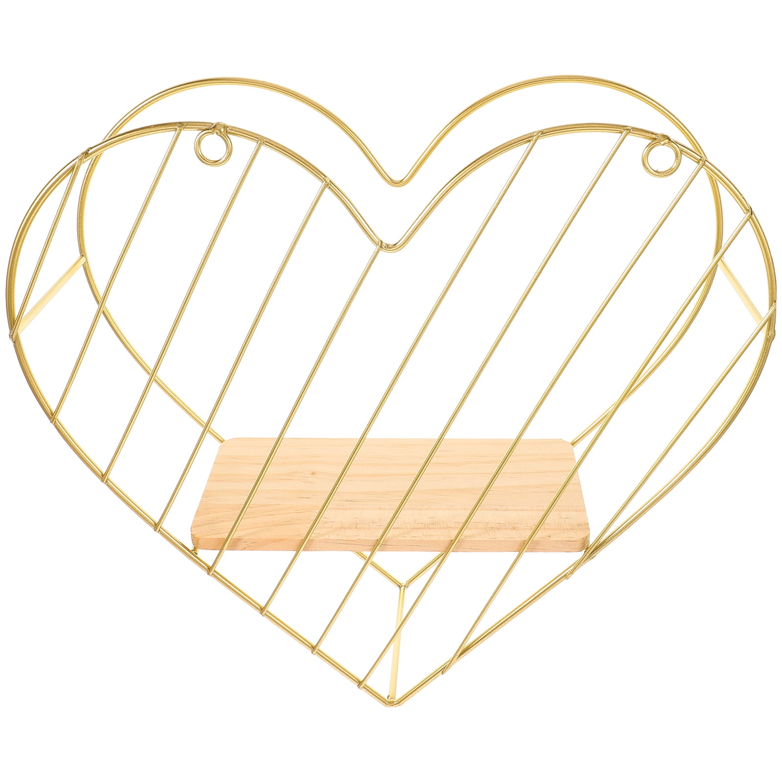 Iron Wall Shelf Heart Shelves Wall Decor Rack for Kids Children Room ...