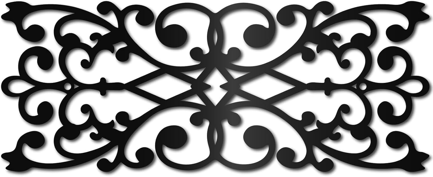 Iron Wall Signs Metal Art Wall Decoration 300x120x1mm Hole: 5mm for ...