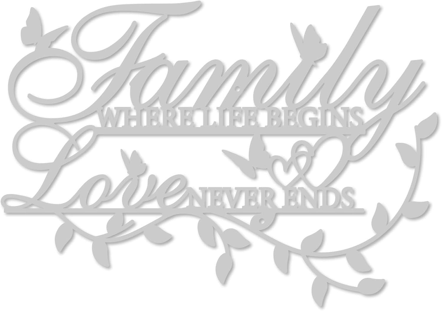 Iron Wall Signs Metal Art Wall Decoration for Living Room Home Office ...